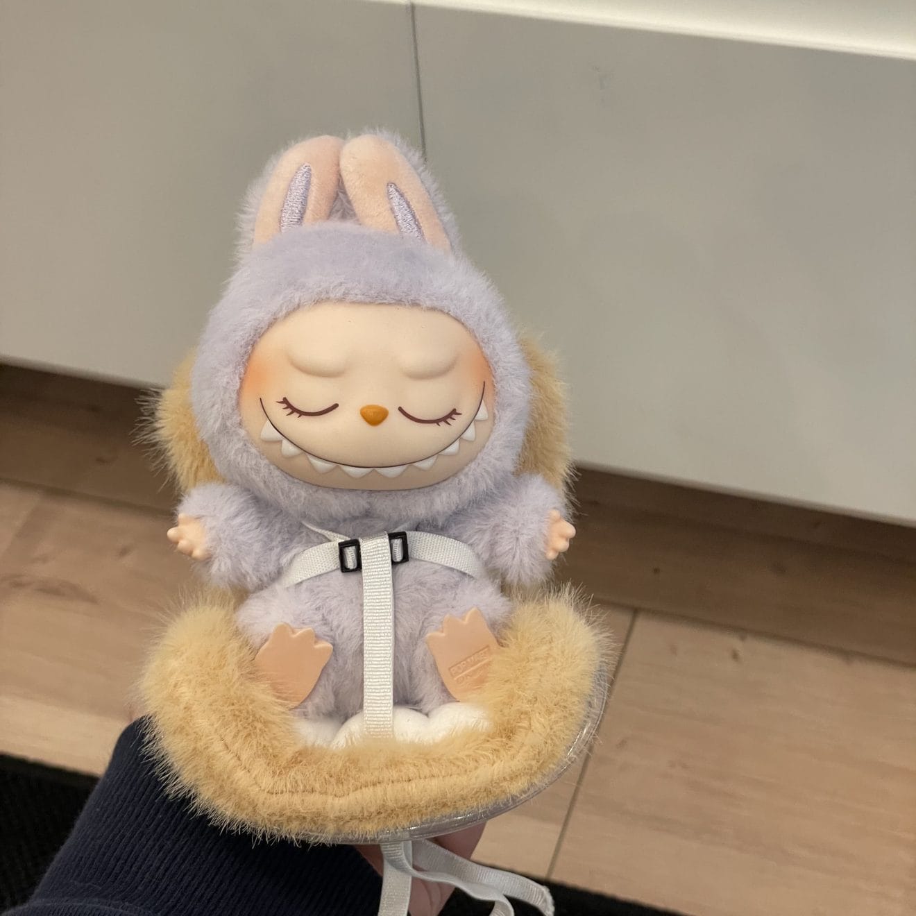 Labubu Car Seat With Soft Furry Cushion For Car Vent Or Desktop ...