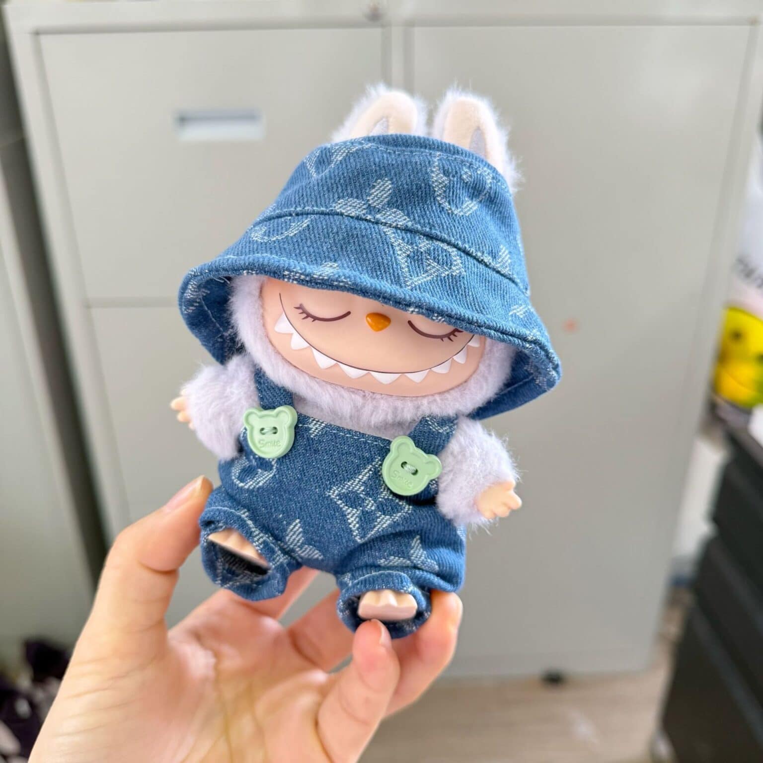 Pink Dress Outfit Set For Labubu With Bow Headpiece - Labubu Hut