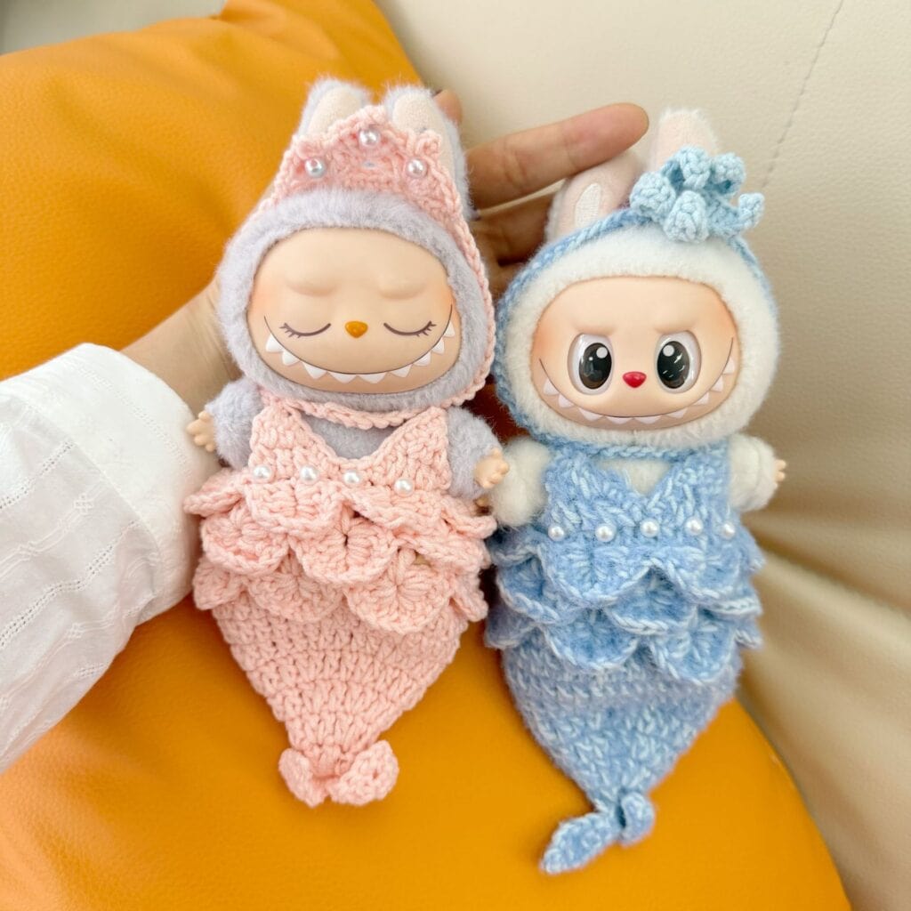 Handmade Mermaid Jumpsuit Outfit For Labubu - Labubu Hut