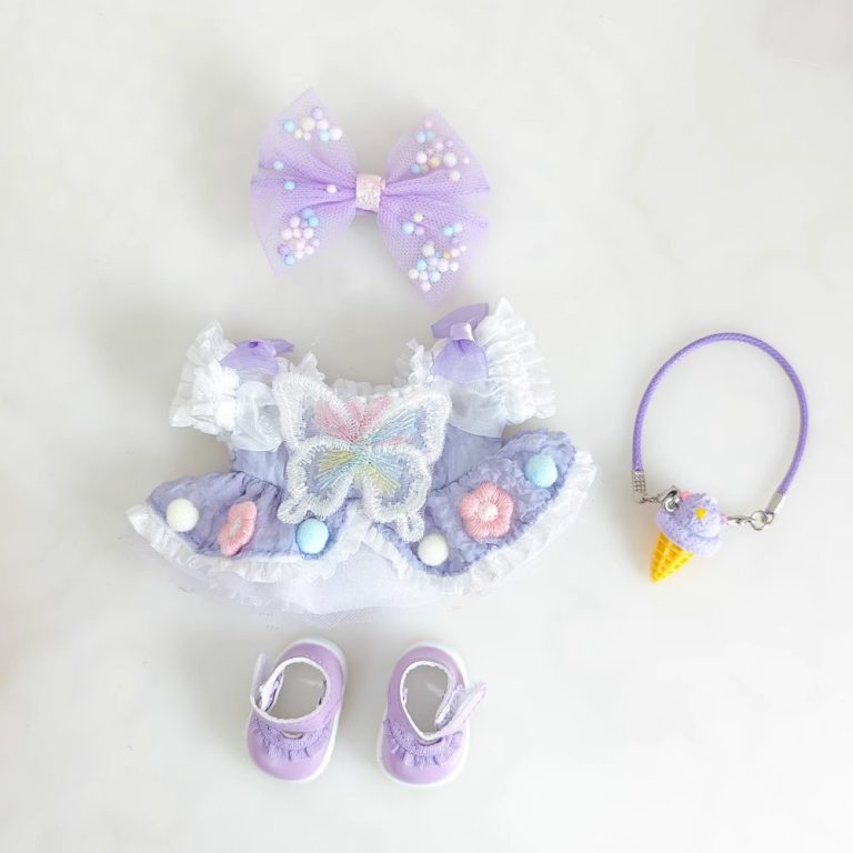 Purple Bow Outfit Set For Labubu - Labubu Hut