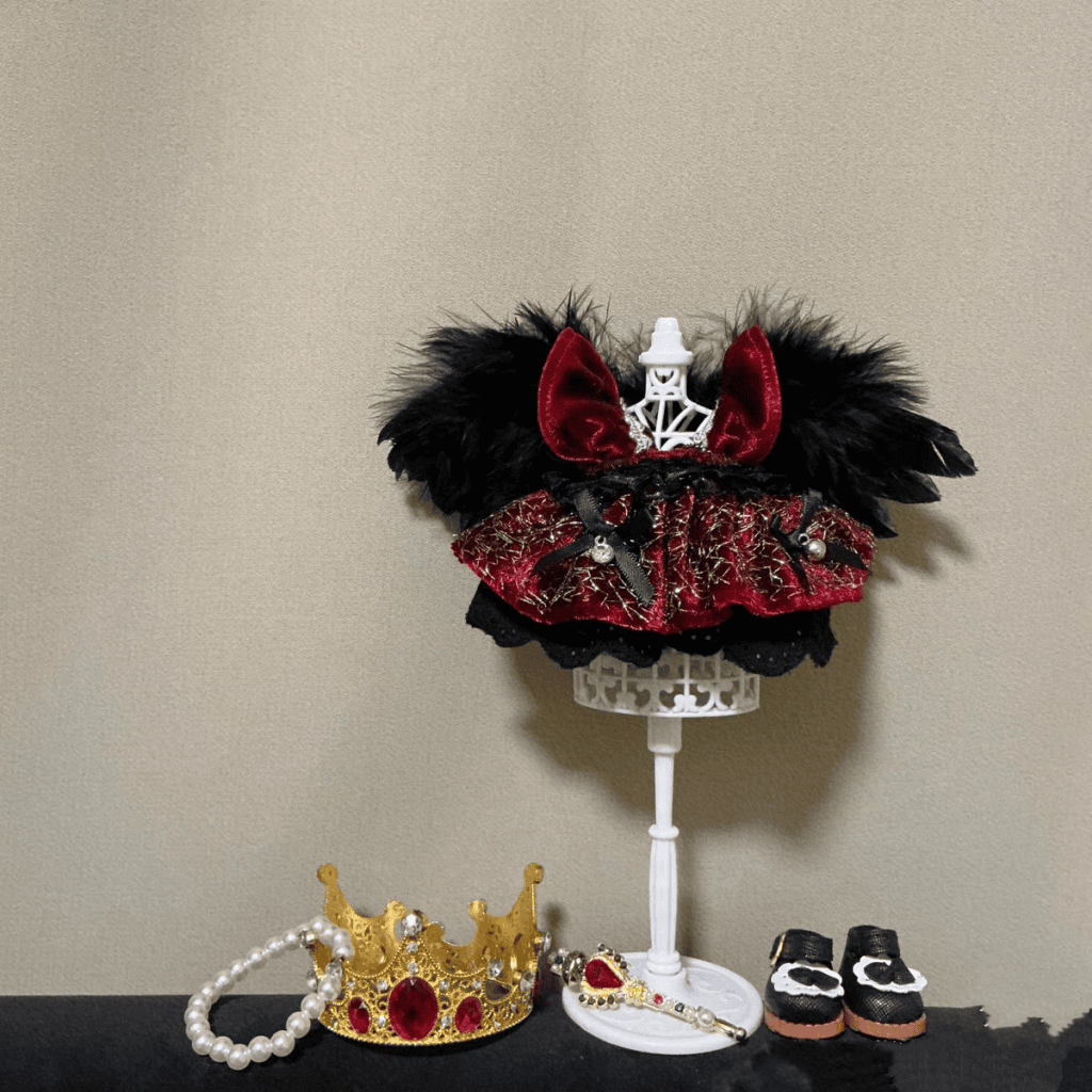 Red Queen Royal Outfit Set For Labubu - Labubu Hut