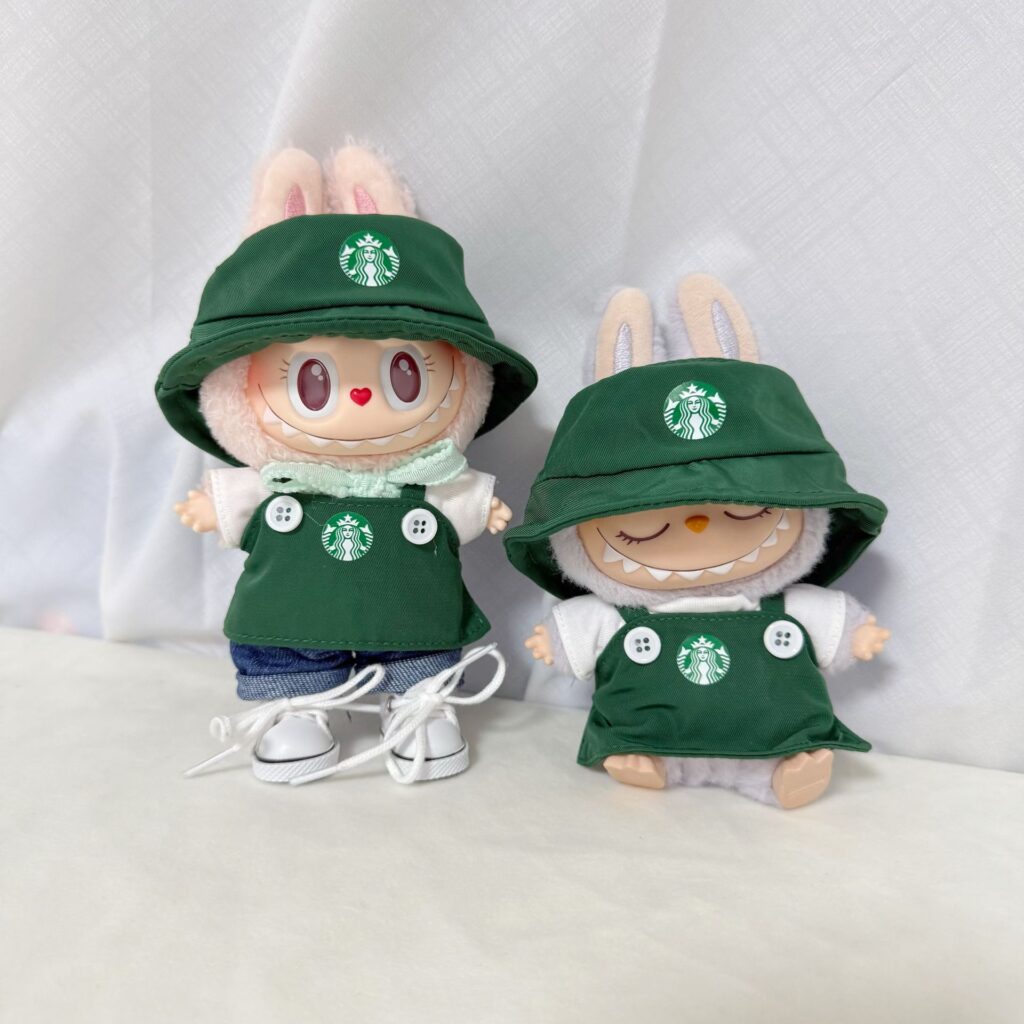 Coffee Shop Barista Outfit For Labubu - Labubu Hut